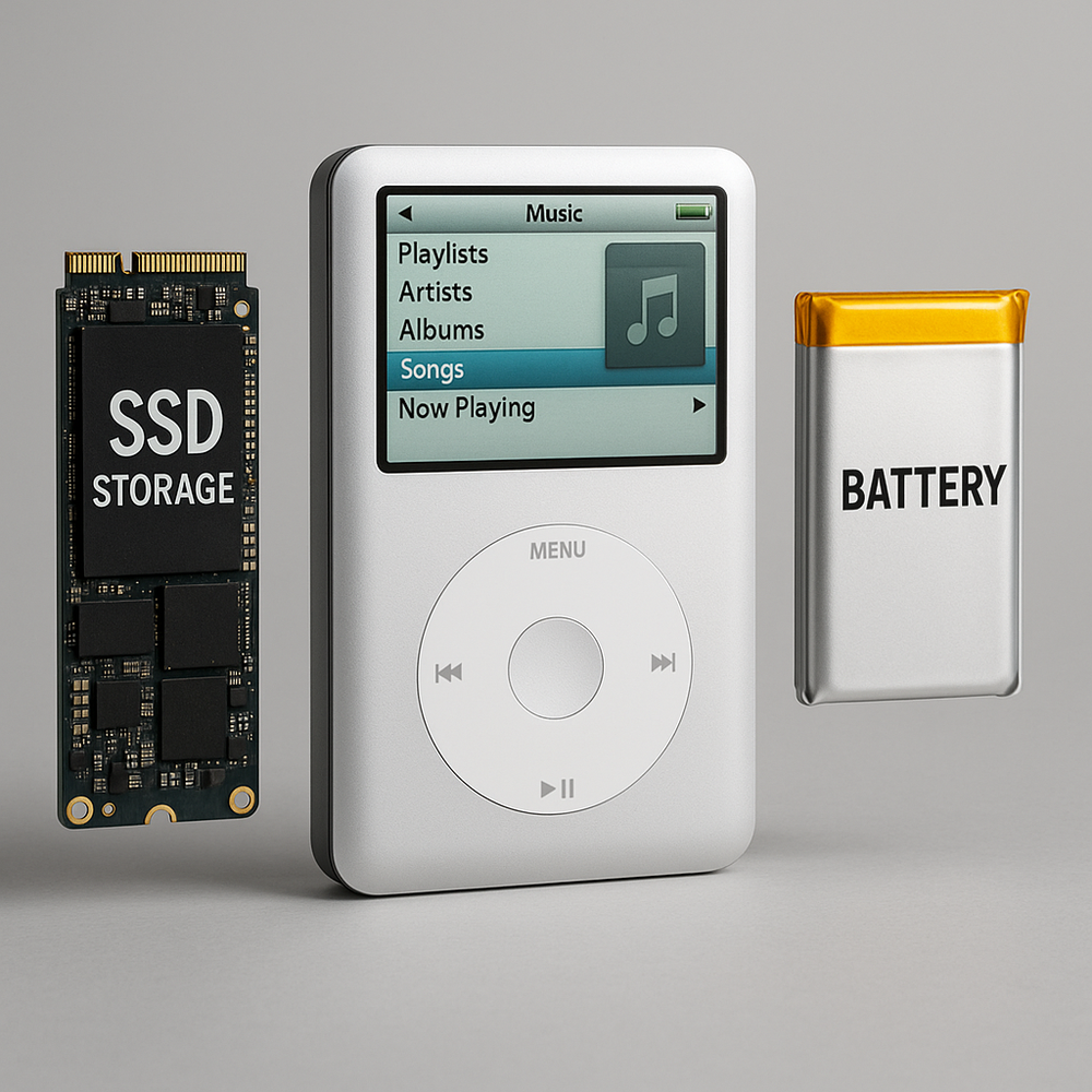 iPod Classic 5.5 Gen SSD Flash Modded iPod - Build Your iPod